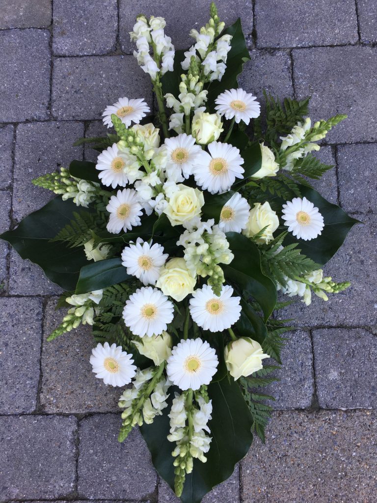 Gerbe de fleurs blanches - Fleuriste